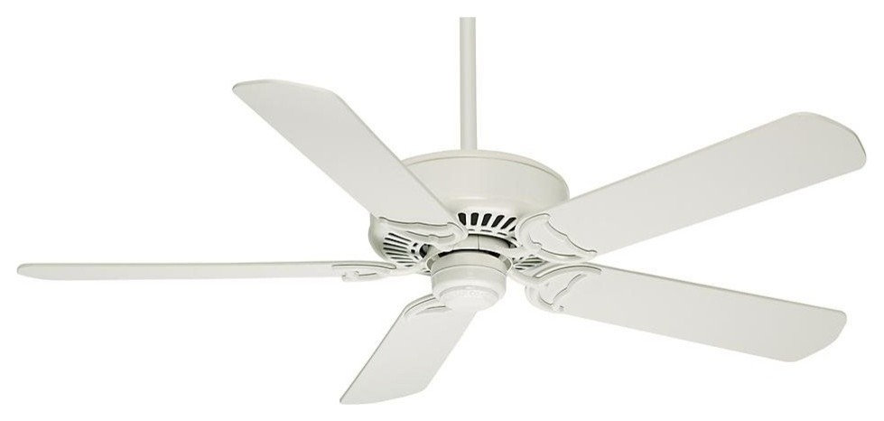 Panama DC 54" Indoor Ceiling Fan in Snow White, 54.000 - Rustic ...