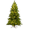 7.5ft. Pre-Lit Artificial California Spruce Christmas Tree ...