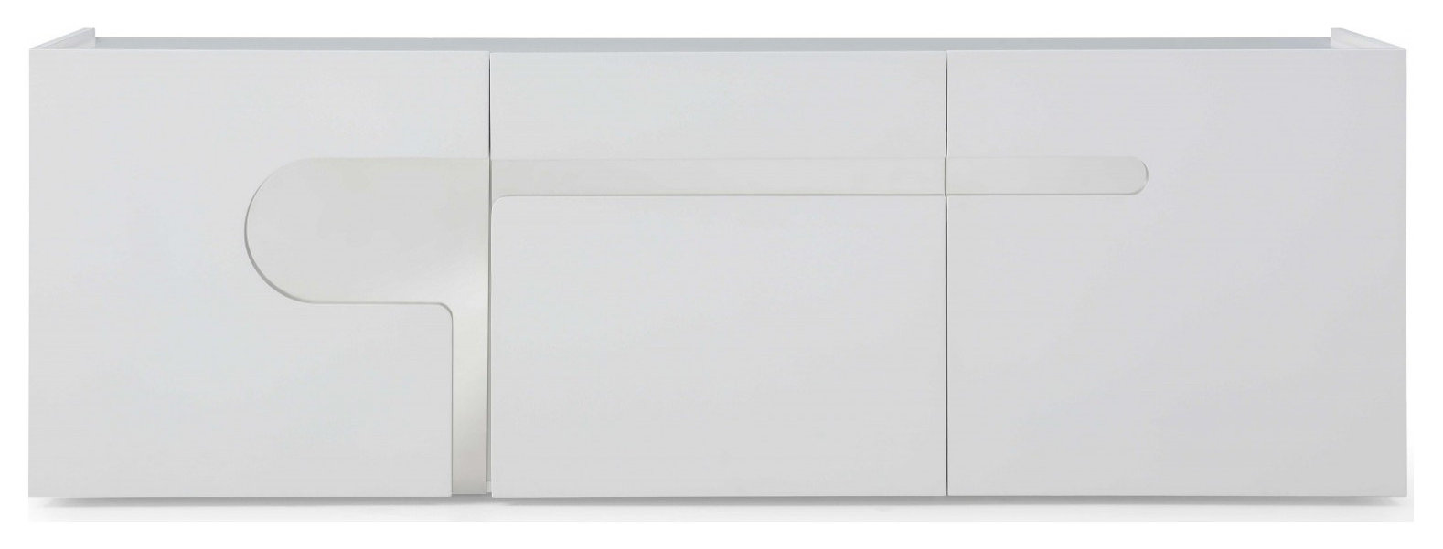 89 X 18 X 30 White Stainless Steel Buffet, 89"x18"x30" - Modern ...