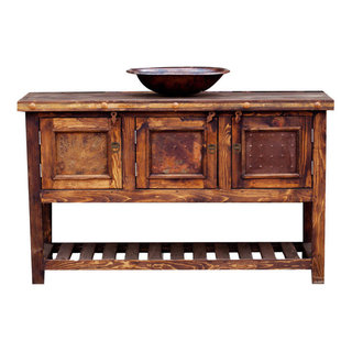 Larson Farmhouse Vanity, 48"x20"x32" - Rustic - Bathroom Vanities And ...