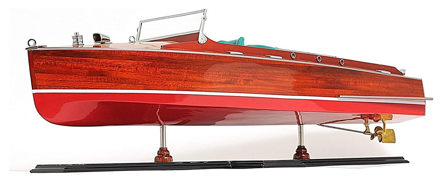 Chris Craft Runabout Painted Model Display - Beach Style - Decorative ...