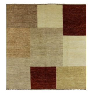 Oriental Gabbeh 8' Square Area Rug, P4305, 8'0"x8'1" - Contemporary ...