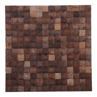 East at Main Pure Grain Coconut Shell Wall Tile - Tropical - Mosaic ...