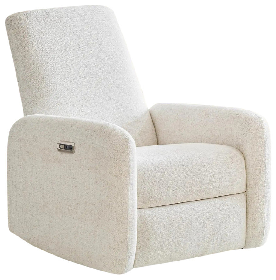 Chenille Swivel Rocker Power Recliner Chair - Transitional - Recliner ...