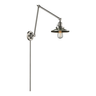 Railroad 1-Light LED Swing Arm Light - Industrial - Swing Arm Wall ...