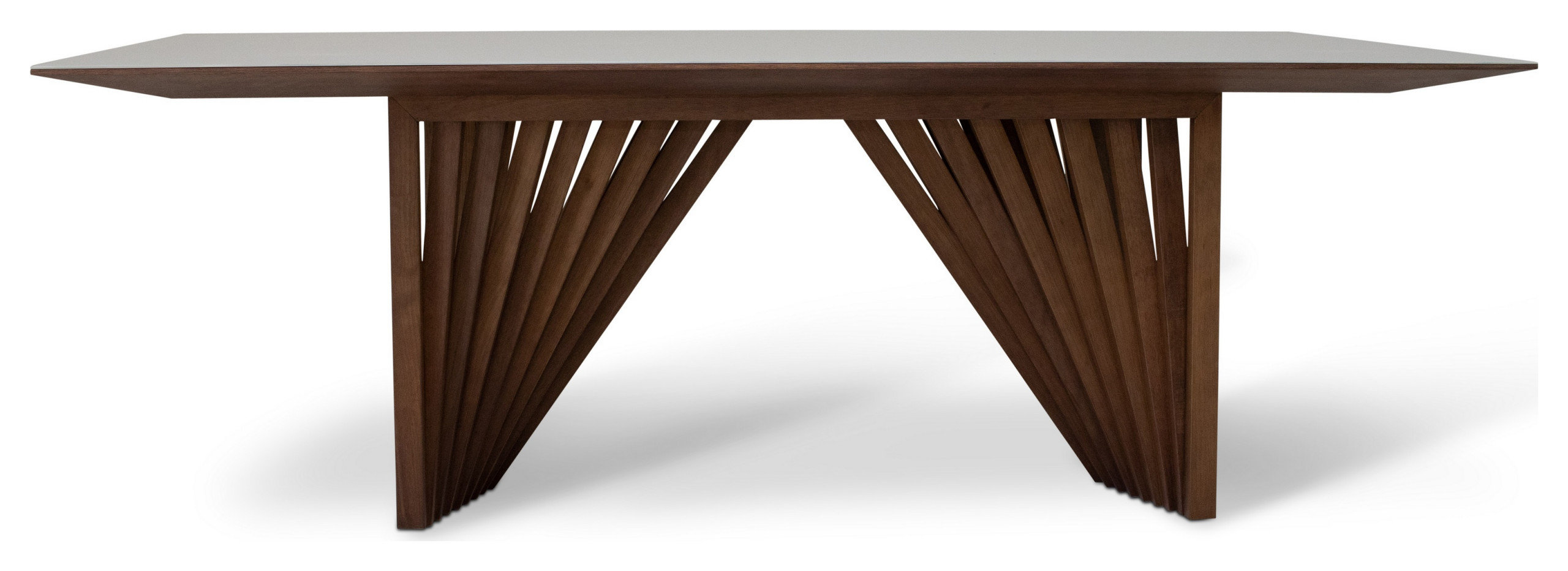 Modern Brazilian, Laguna, Glass Top Dining Table - Transitional ...