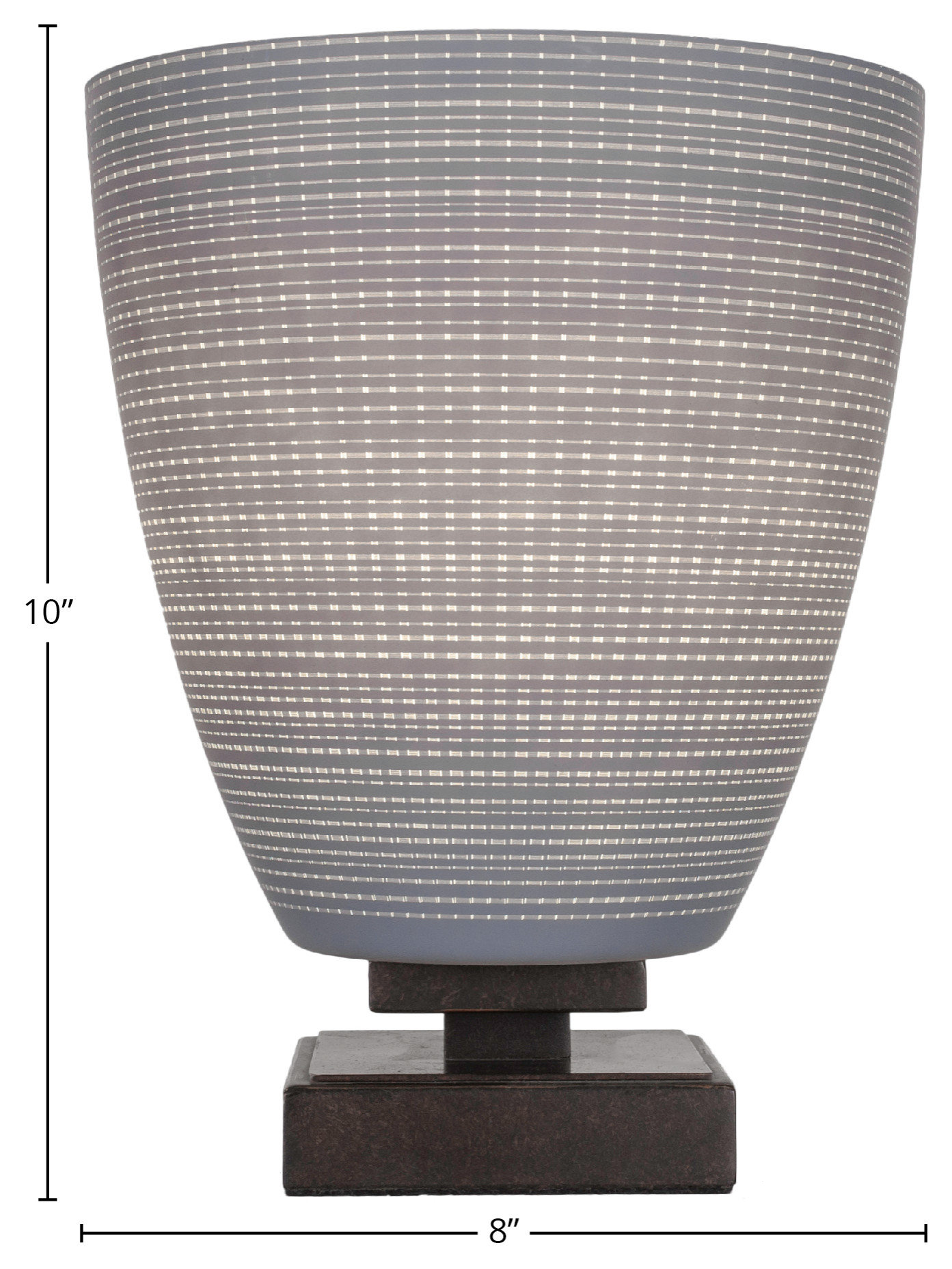 Luna 1-Light Table Lamp, Dark Granite/Gray Matrix - Transitional ...