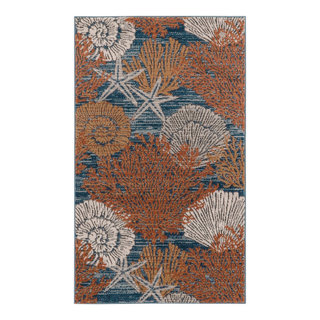 Nourison Seaside Nautical & Beach Indoor Rug, 3' x 5' - Beach Style ...