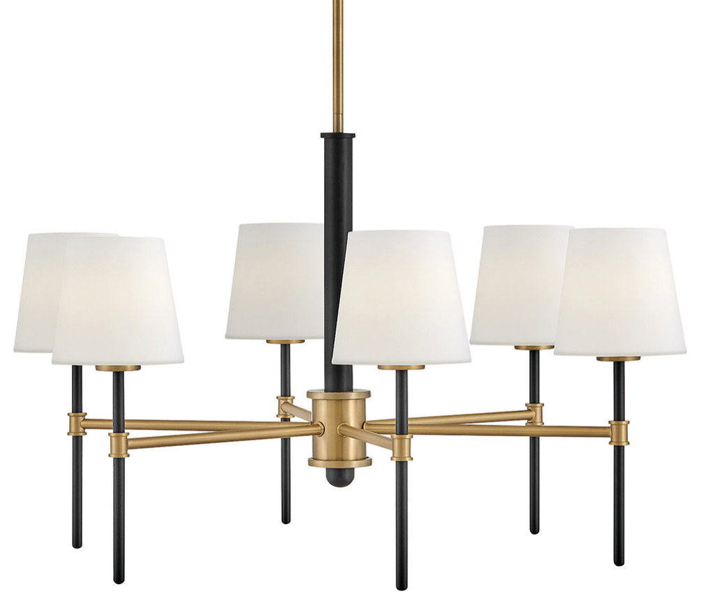 Hinkley Saunders Chandelier, Medium - Transitional - Chandeliers - by Hinkley | Houzz