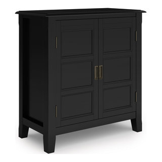 Burlington Solid Wood Low Storage Cabinet - Transitional - Storage ...