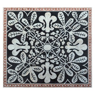 Mosaic Square Accent, Hebrew, 48'' x 24'' - Traditional - Tile Murals ...