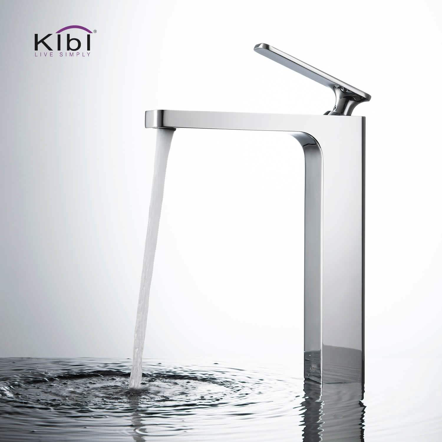 Infinity Single Handle Vessel Sink Faucet KBF1007, W/O Drain ...