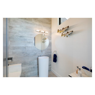Modern Home I Biltmore Drive - Contemporary - Powder Room - San ...