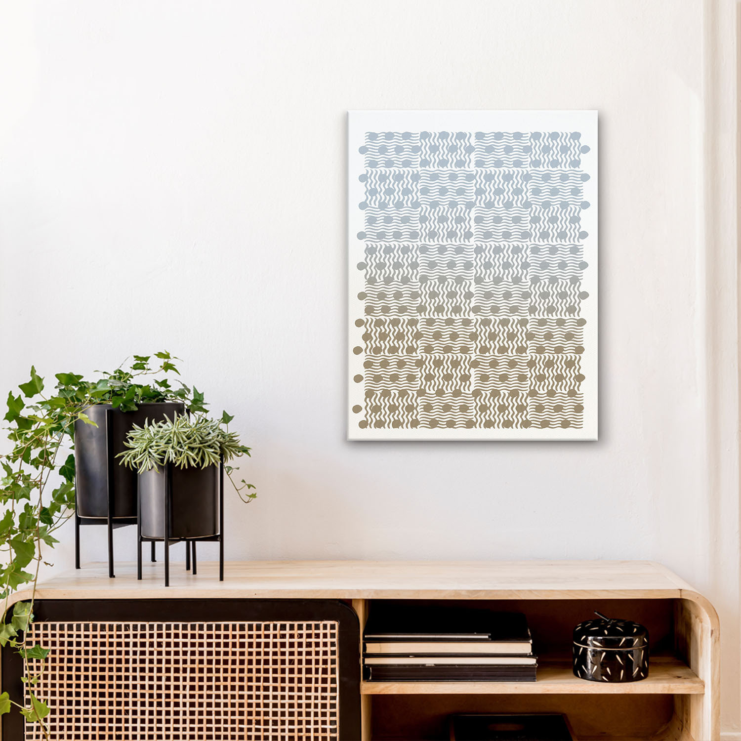 Abstract Neutral CLIX' Canvas Wall Art by ChiChi Decor, 40"x30 ...