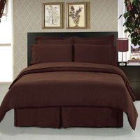 Chocolate Full 4-Piece Bed Sheet Set, Full - Contemporary - Sheet And ...