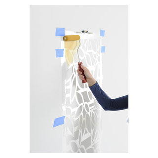 How to stencil, easy step-by-step roller stenciling technique ...