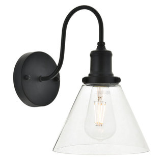 Dean 1 Light Wall Sconce, Black - Transitional - Wall Sconces - by ...