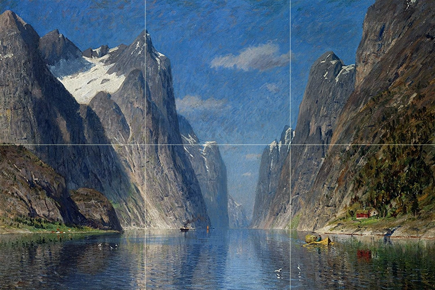 Tile Mural Kitchen Bathroom Wall Backsplash Spring On the Fjord, 6 ...