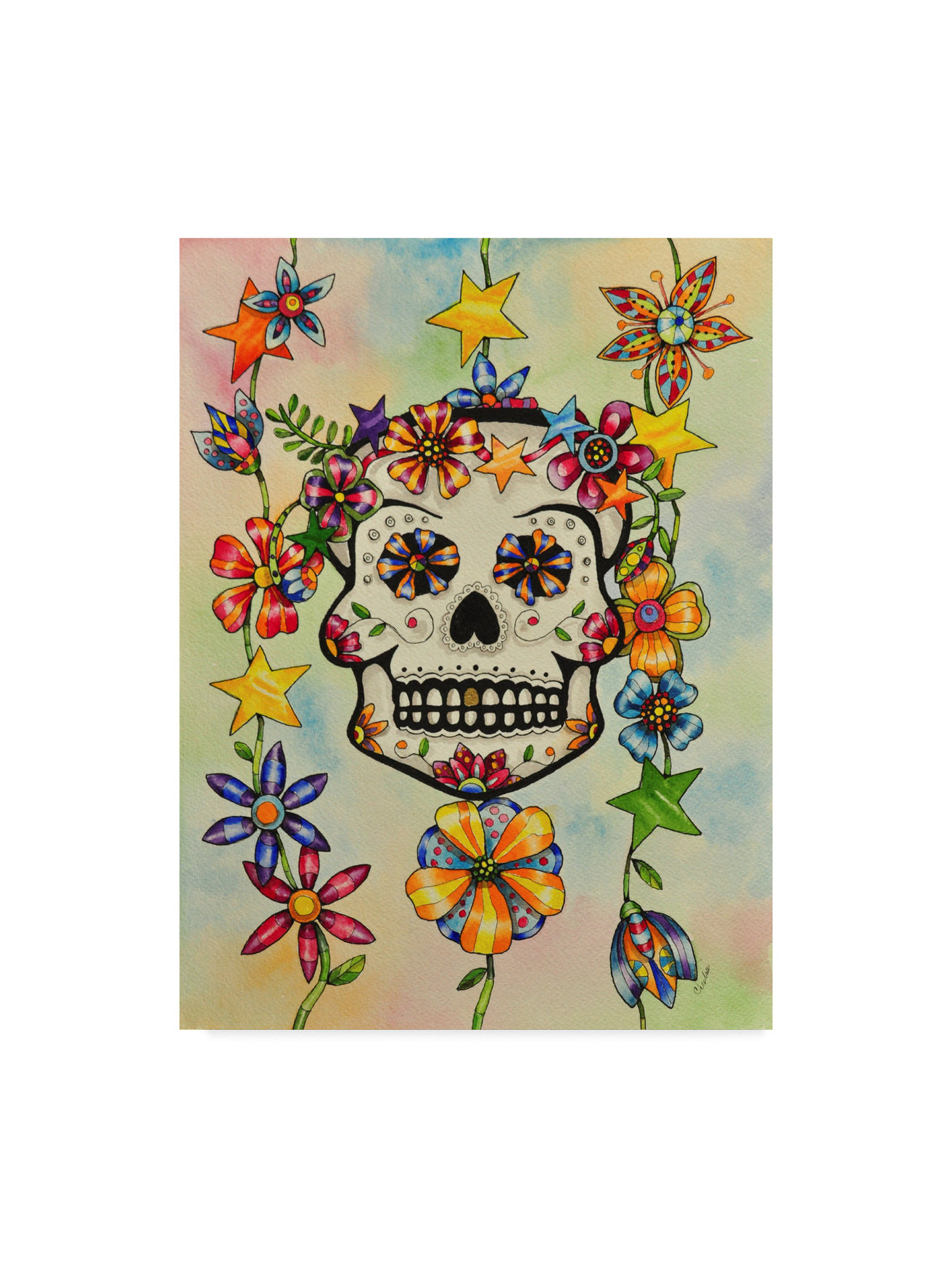 Charlsie Kelly 'Estrellas' Canvas Art, 14"x19" - Eclectic - Prints And ...