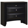 Coaster Briana 4-Piece Wood Queen Storage Bedroom Set in Black, Queen ...
