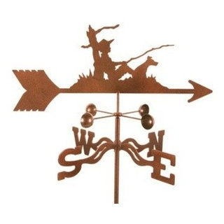 Fisherman Weathervane With Post Mount - Contemporary - Weather Vanes ...