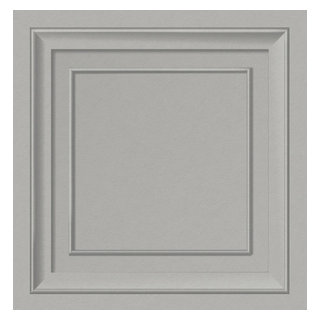 Distinctive Grey Square Panel Wallpaper, Swatch - Transitional ...