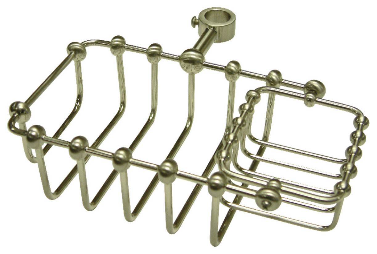 Kingston Brass 7" Riser Mount Soap Basket - Transitional - Soap Dishes ...