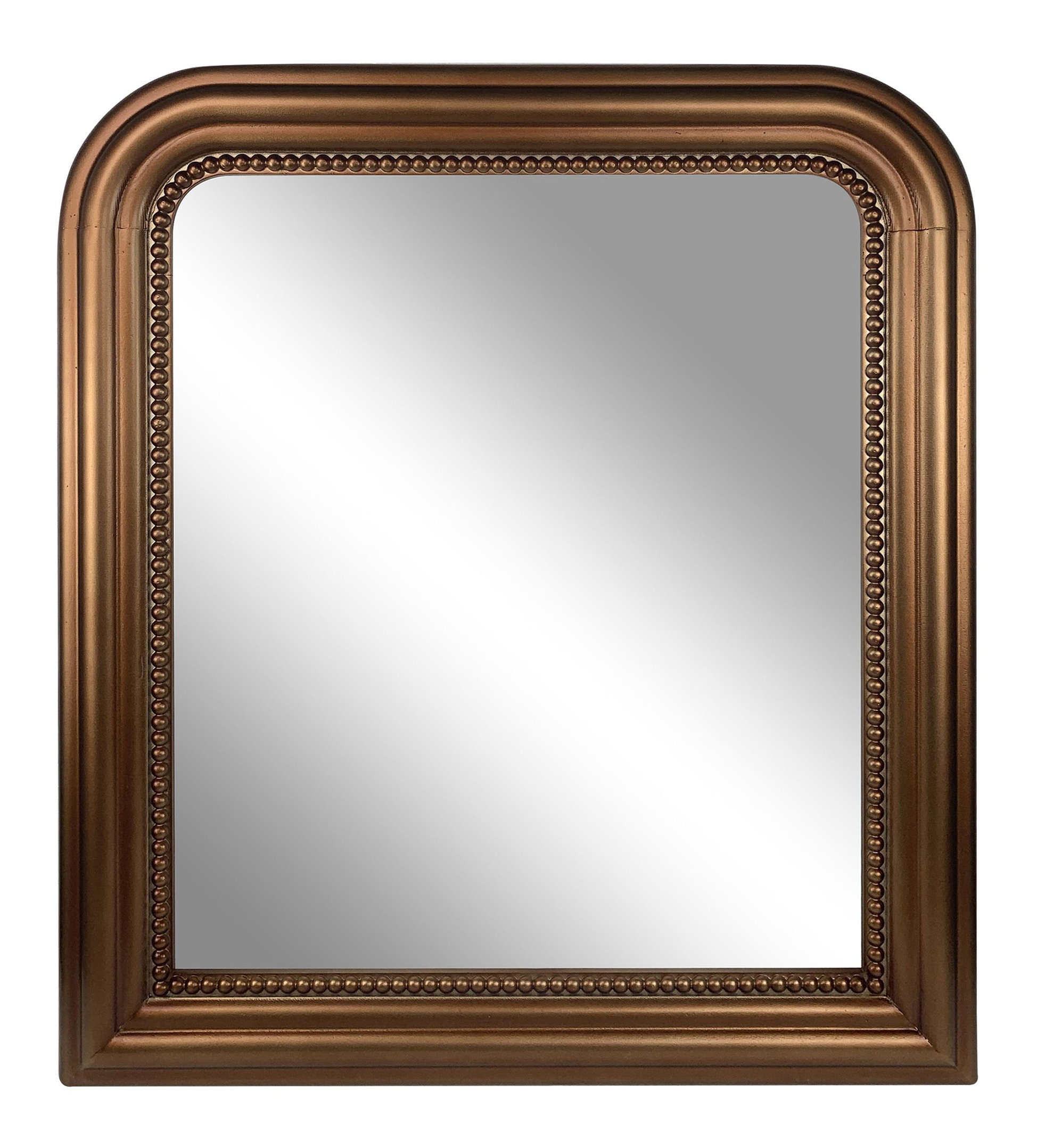 Art Deco Mirror Vintage Gold Frame With Beaded Trim - Traditional ...