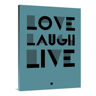 "Love Laugh Live Poster 4" Fine Art Print, 36" x 48" - Modern - Prints ...