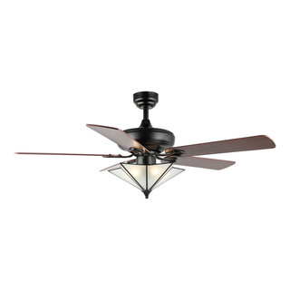 JONATHAN Y Lighting Moravia 52 LED Moravia 52" 5 Blade LED Indoor ...