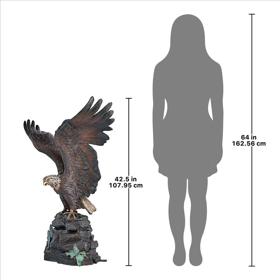Design Toscano Strength & Patriotism Bald Eagle Bronze - Contemporary ...