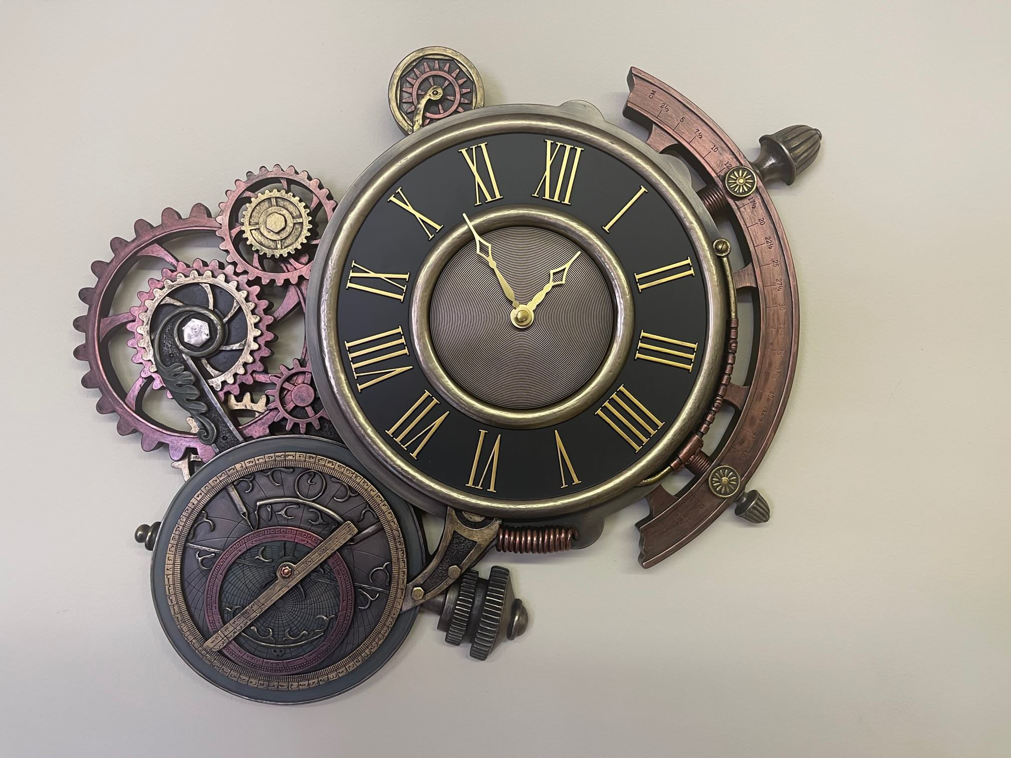 Steampunk Industrial Wall Clock - Industrial - Wall Clocks - by ...