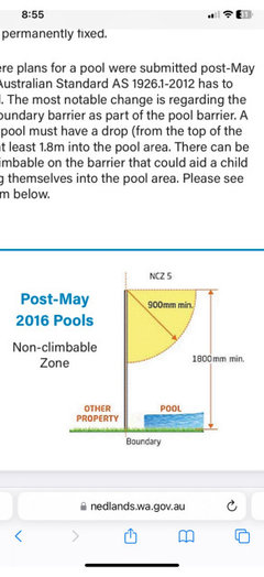boundary pool fence, non-climbable zone | Houzz AU