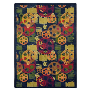 Any Day Matinee Rug, Blockbuster, 3'10"x5'4", Plum, 3'10"x5'4 ...