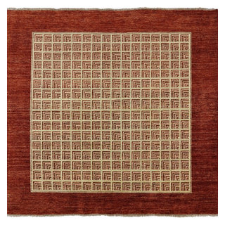 6x6 Hand Knotted Persian Gabbeh Area Rug-P3763, 6'4"x6'7 ...