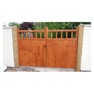 Wooden Driveway Gates - Devon - by Gates and Fences UK | Houzz AU