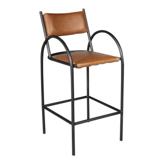 Alex Rounded Bar Stool - Industrial - Bar Stools And Counter Stools ...