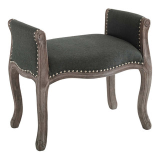 Avail Vintage French Upholstered Fabric Bench by Modway - French ...