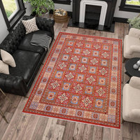Shabby Chic Ziegler Shad Rust Beige Hand-Knotted Wool Rug - 9'0'' x 11 ...