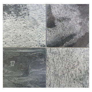 Silver Shine Slate Tiles, Polished Finish, Sample - Contemporary - Wall ...