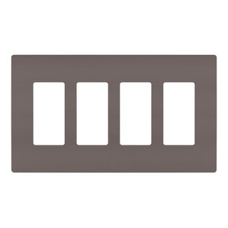Legrand Radiant Screwless Wall Plate Plastic Sub Plate 4G, Brown ...