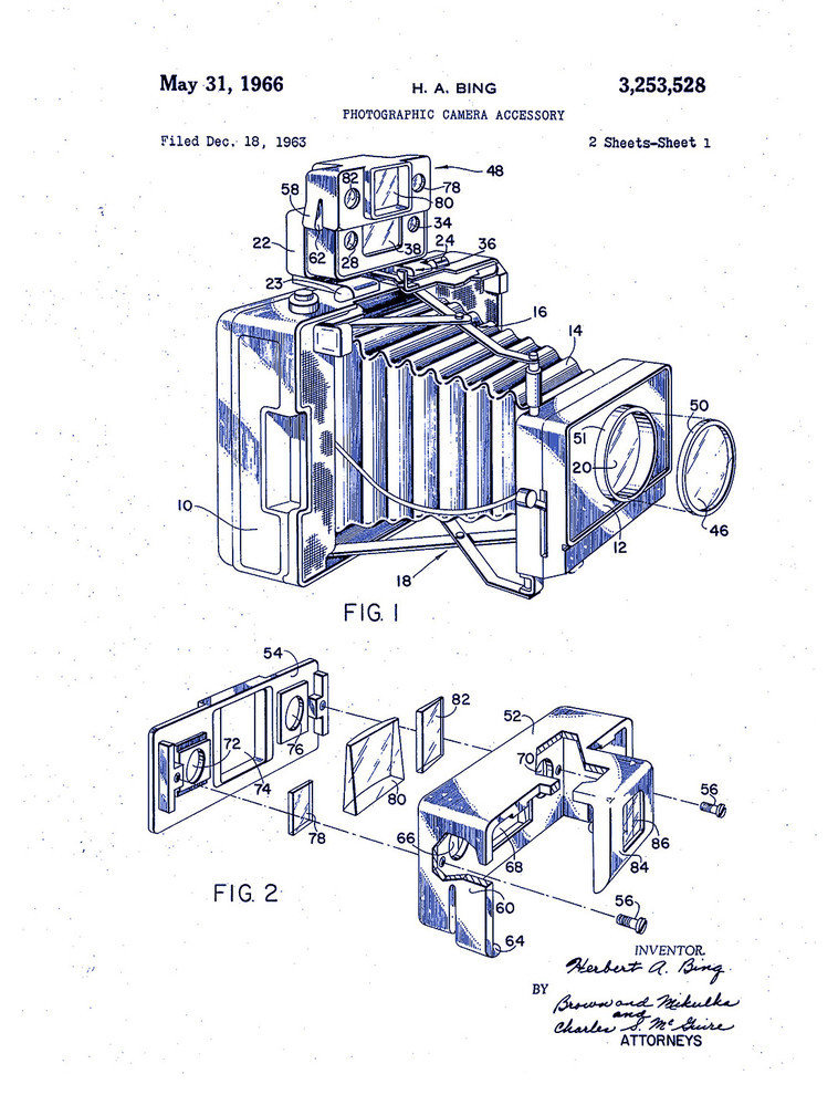 Polaroid Camera Accessory Print, 11" x 14" - Contemporary - Prints And ...