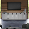 Halifax 3-Pc Cabinet Set with File Drawer, White - Transitional ...