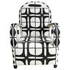 Black and White Deco Yoruba Beaded Chair - Contemporary - Armchairs And ...