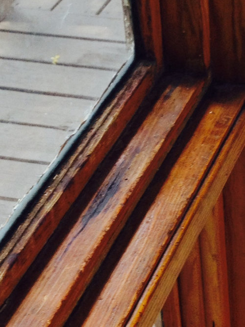 Water damage to interior wood on windows