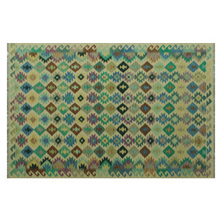 Winchester Kilim Hasib Beige Rug, 6'7x9'8, 6'7x9'8 - Southwestern ...