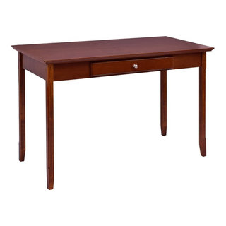 Modern Wood Entryway Console Writing Desk with One Drawer ...