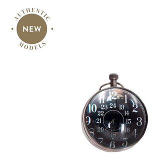 Authentic Models Eye of Time Clock, Silver, Antique Silver ...