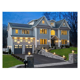 Newly Constructed Colonial Home With Solar Panels - Traditional ...