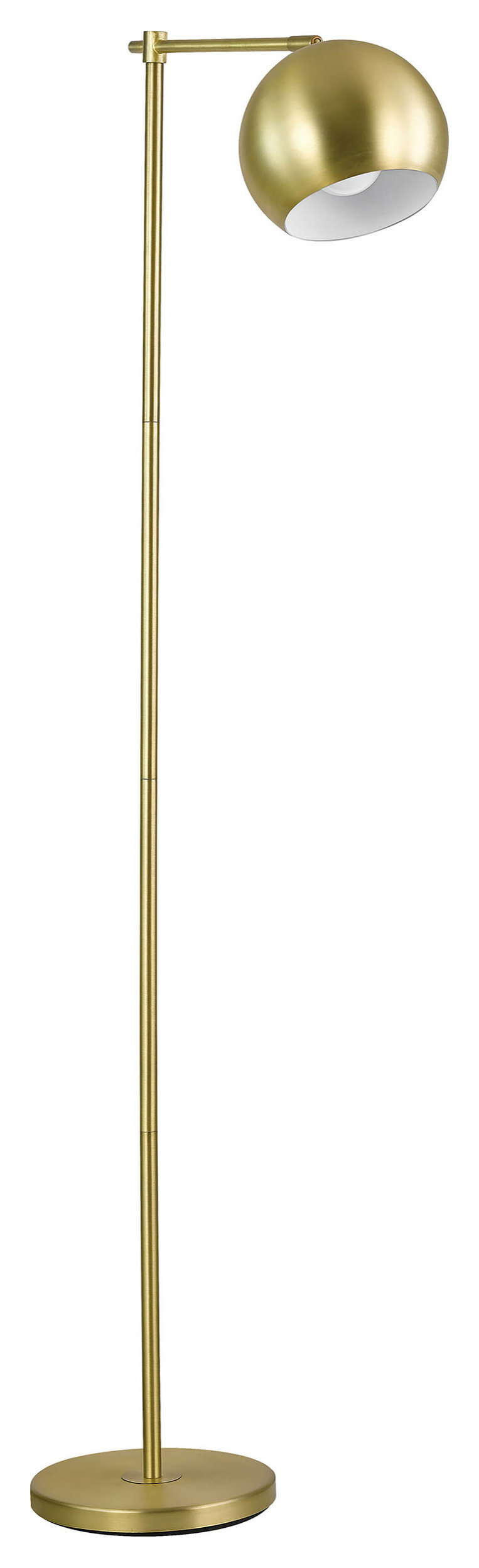 Linnea 1-light Dome Shade Floor Lamp Brass - Modern - Floor Lamps - by ...